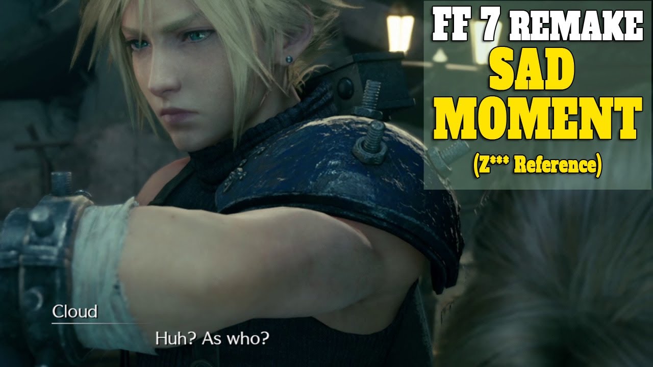 The First Love - A Final Fantasy VII Remake SAD MOMENT - PS4 - YouTube