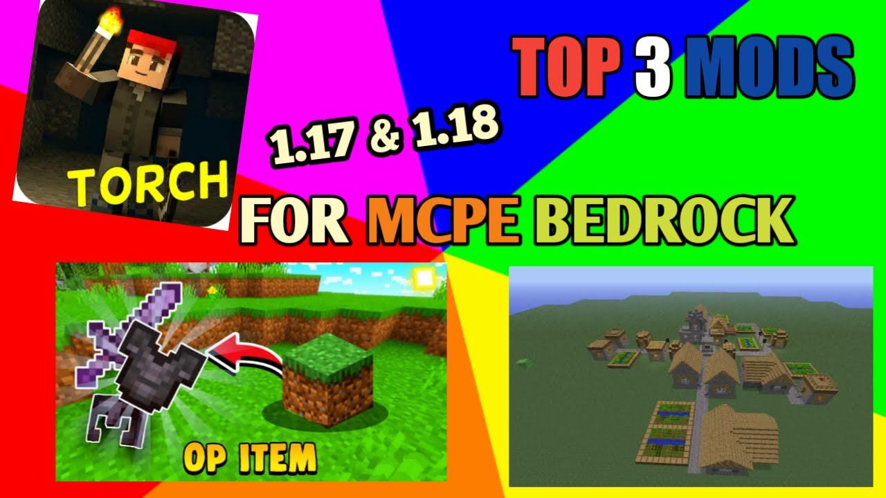 Top 3 Best survival Mods for mcpe bedrock edition 😚 | best mods for ...