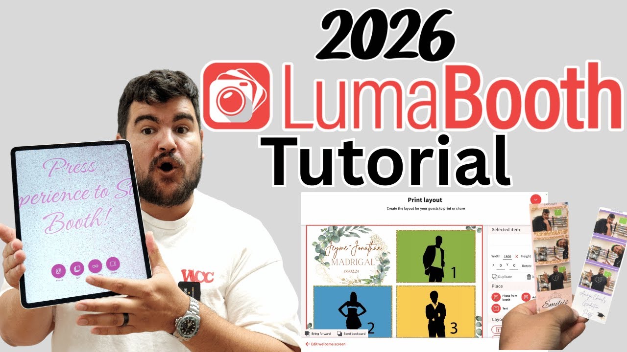 2026 LUMABOOTH PHOTO BOOTH SOFTWARE TUTORIAL - YouTube