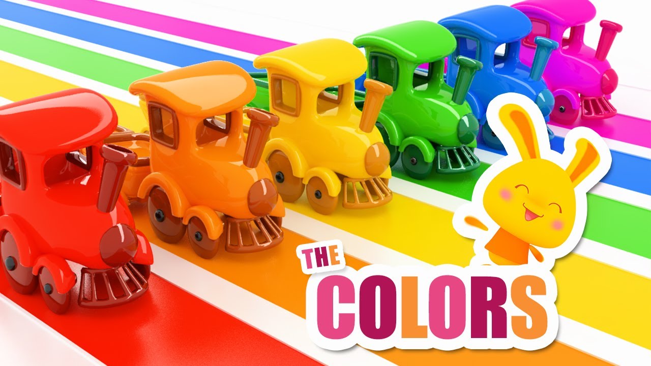 The colors of the rainbow! | Learn the colors with Trains | Titounis ...