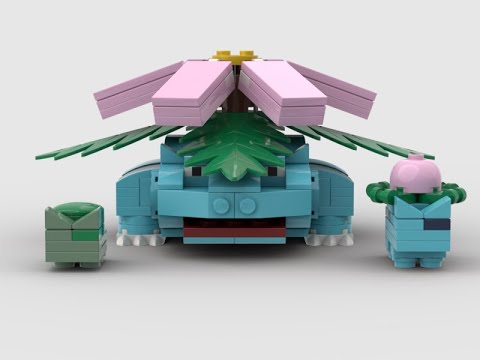 LEGO Pokémon | Bulbasaur, Ivysaur, and Venusaur | How to Build