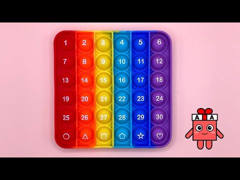 🌟 "POP IT! Number Counting from 1 to 30 and ABC to Z! 🔠" - YouTube
