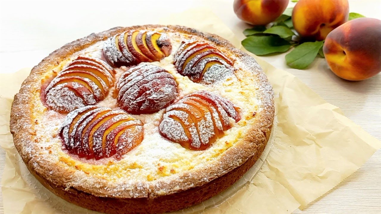 Peach Cream Cheese Pie Recipe / How to make Fresh Peach Pie - YouTube