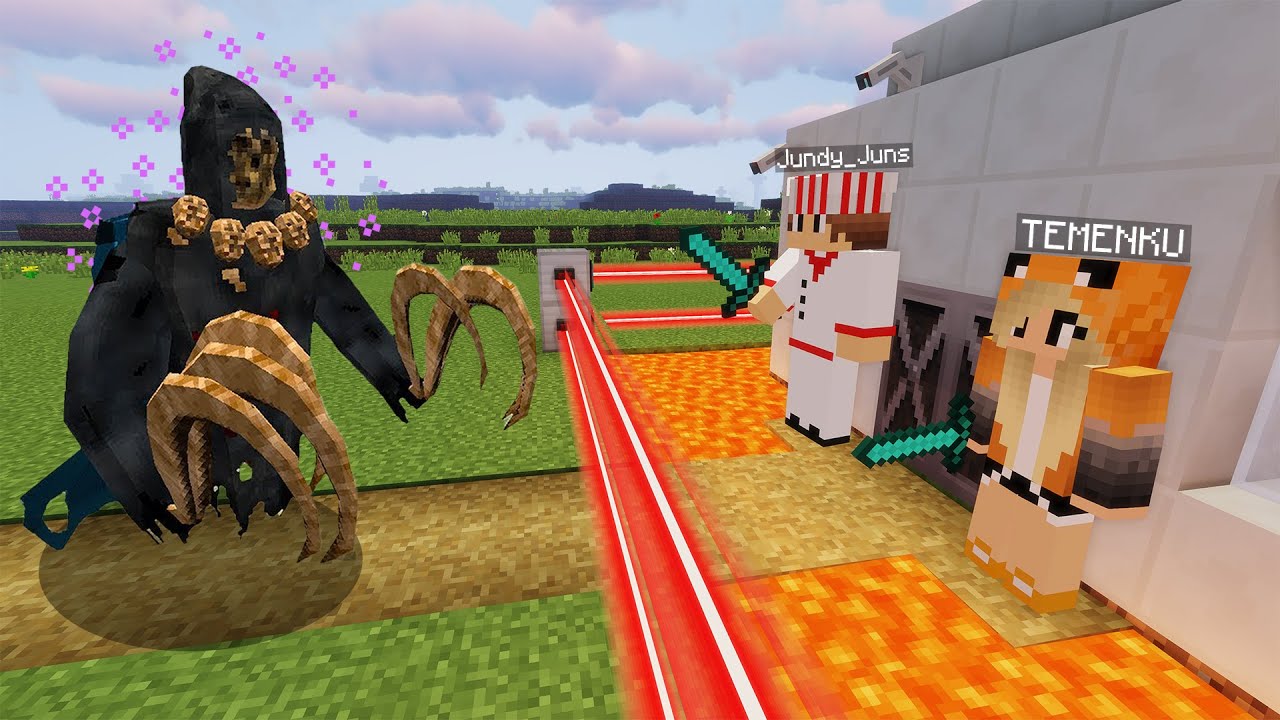 AKU DAN TEMENKU BERJUANG MELAWAN PENCABUT NYAWA DI MINECRAFT ...