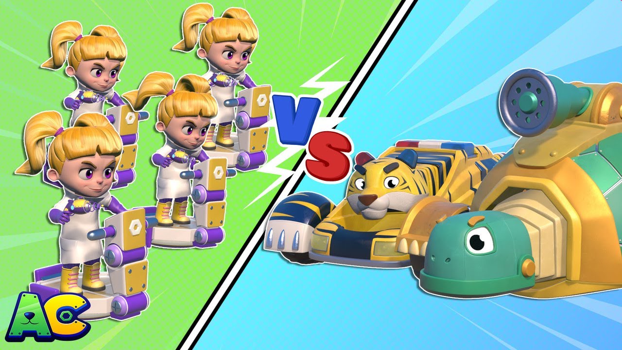 The Evil Scientist CLONES everything! Help, POLICE CAR and FIRETRUCK ...