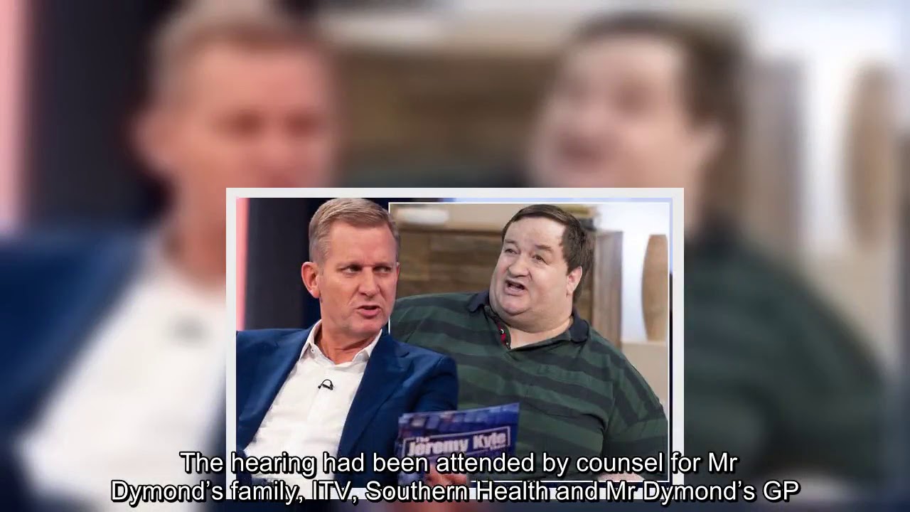 Jeremy Kyle Show guest Steve Dymond died of a morphine overdose inquest ...