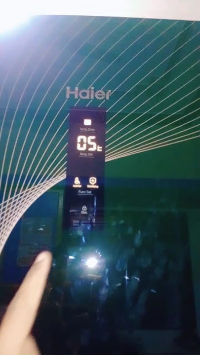 haier fridge model 438 lock setting and temperature settings - YouTube