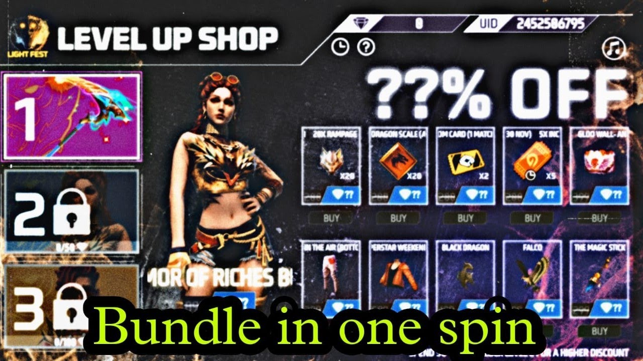 How to get bundle in one spin garena free fire event - YouTube