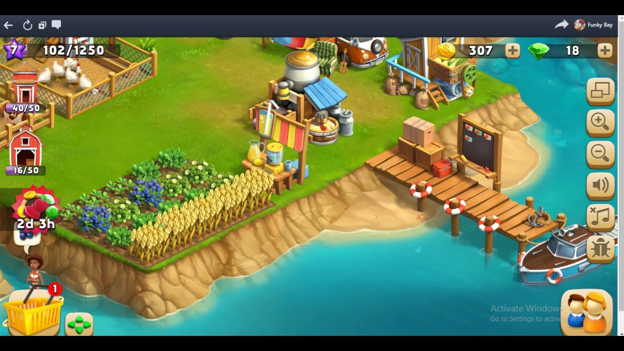 Funky Bay Part 3 Level Up 7 - YouTube