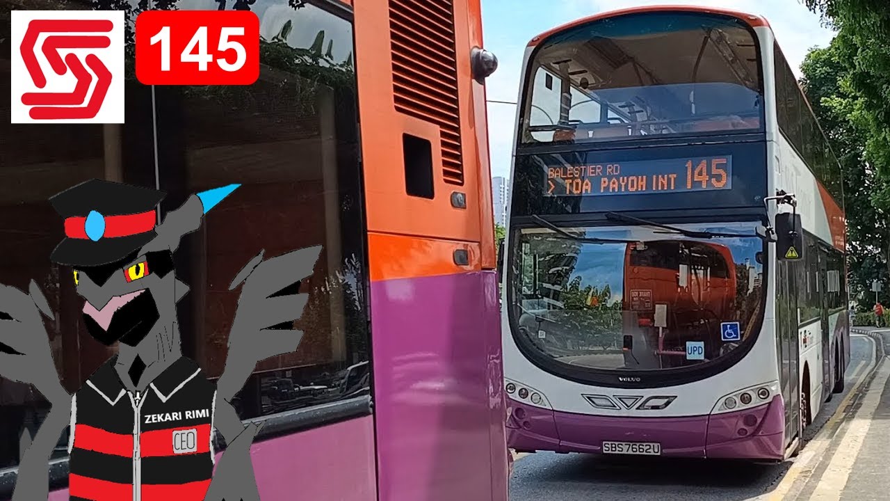 [全区間前面展望] SBS トランジット 145 Buona Vista - 連邦 - 女皇町 - 赤ヶ丘 - ヘンデルソン - 港前 ...