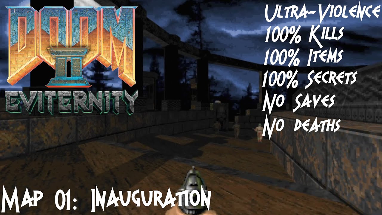 Doom II: Eviternity - Map01: Inauguration | Busted Skybox - YouTube