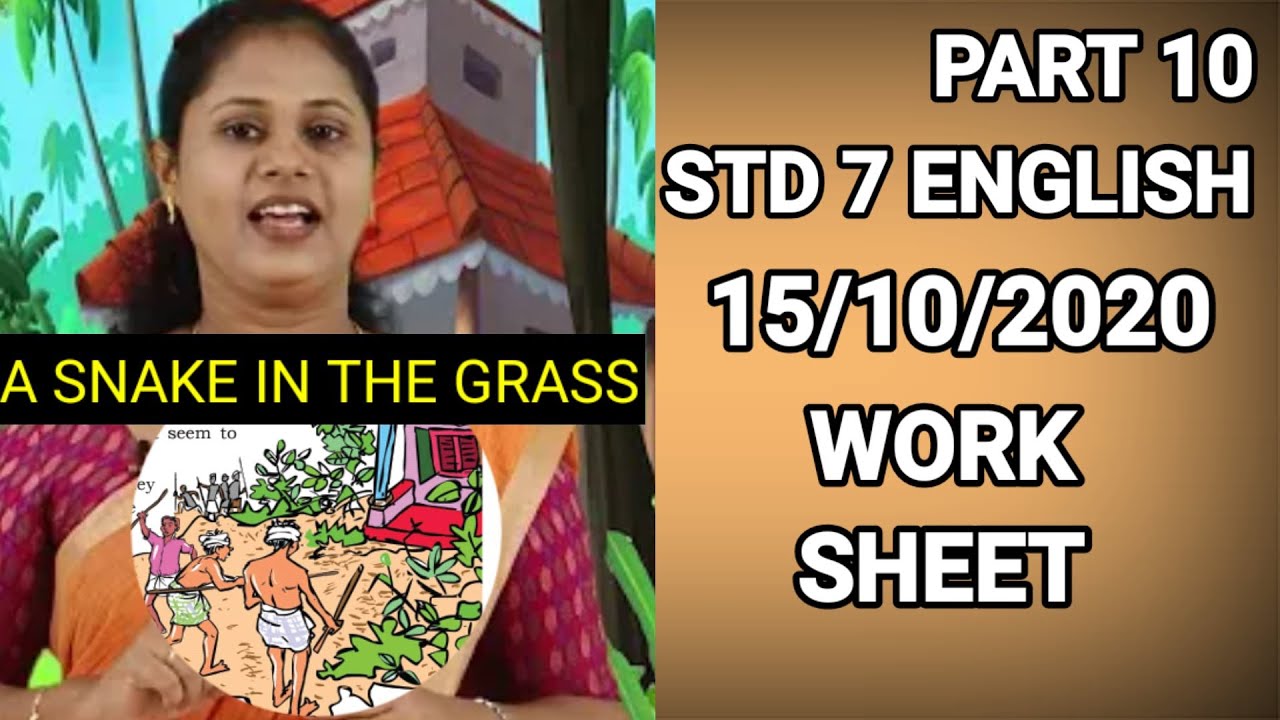 VICTERS CHANNEL 7th ENGLISH CLASS IN മലയാളത്തിൽ|Worksheet|class 7 ...