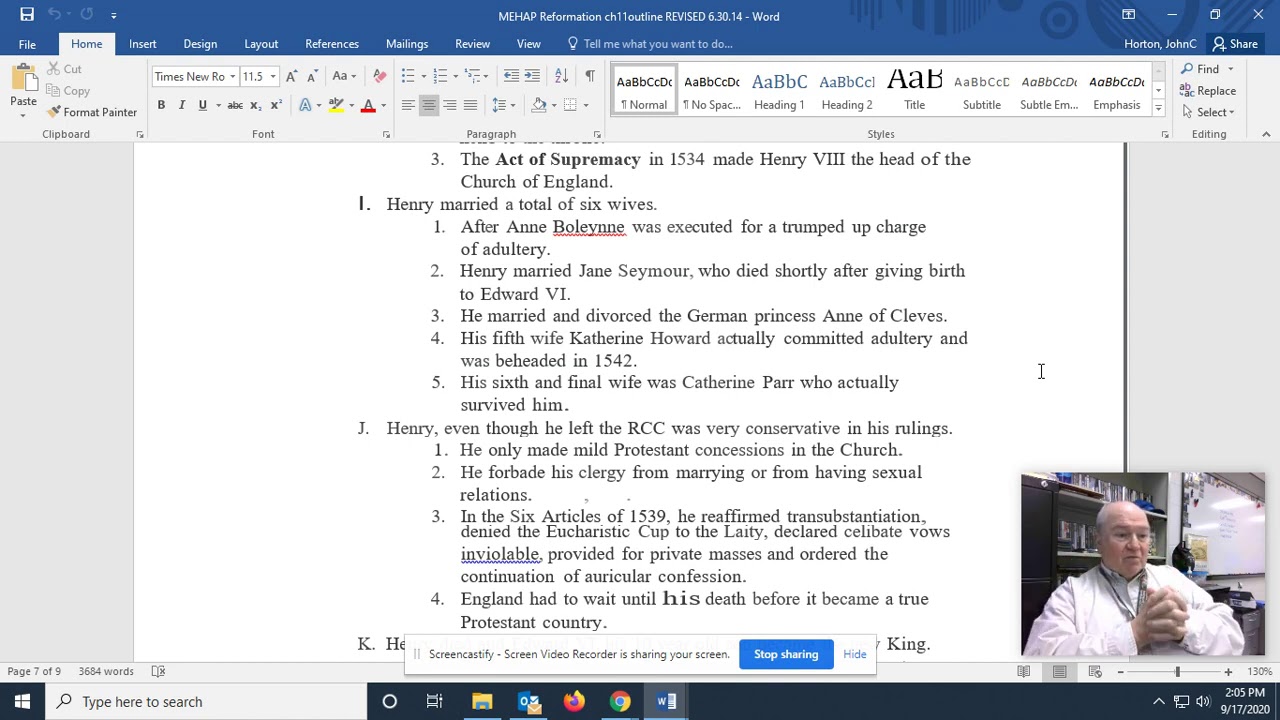 9/21/2020 AP Euro: The Reformation - YouTube