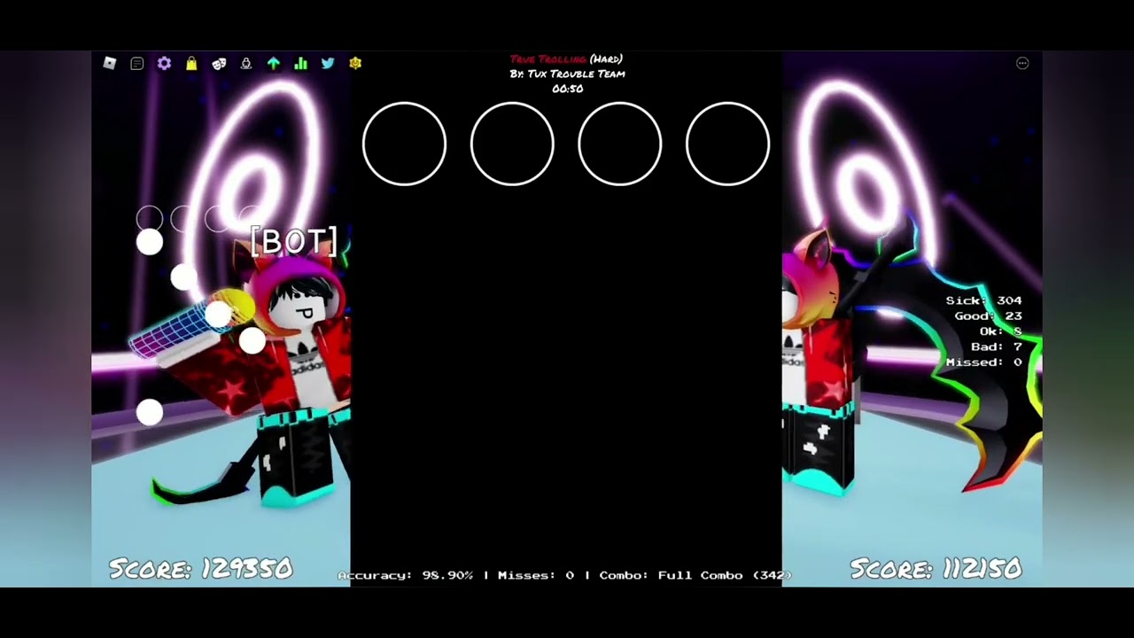 True trolling fc(roblox funky friday) - YouTube