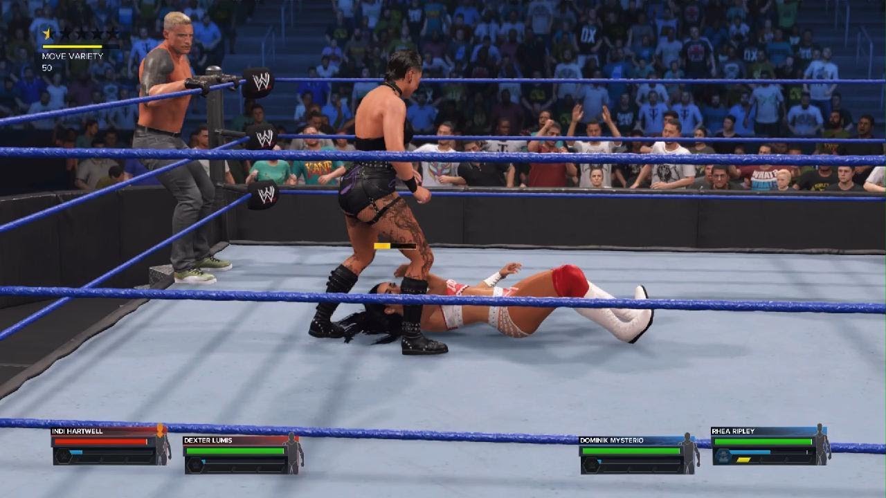 Rhea Ripley & Dominik Misterio vs. Indi Hartwell & Dexter Lumis - YouTube