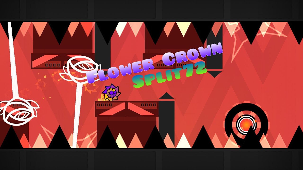 "Flower Crown" (Easy Demon) By Split72 100% | Geometry Dash - YouTube