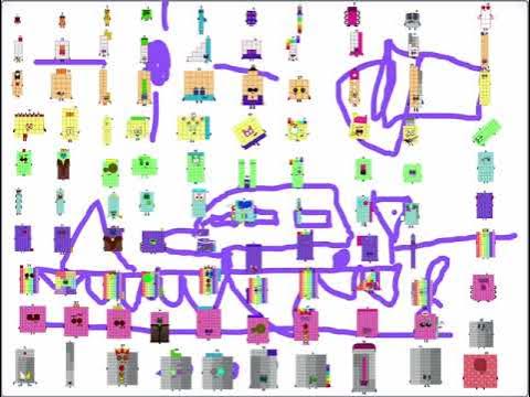 number blocks 1-100 part2 - YouTube