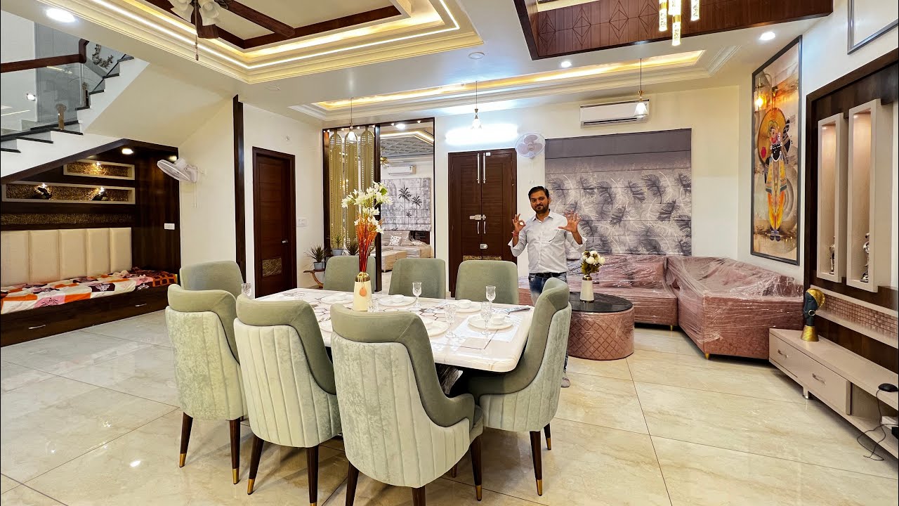Inside Tour Of 275 Gaj 5Bhk Kothi With Premium Interior | Luxurious ...