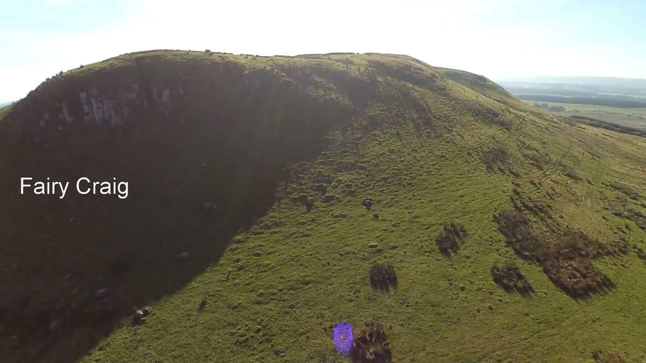Burnswark Hill Fort flyover - South West Scotland - YouTube
