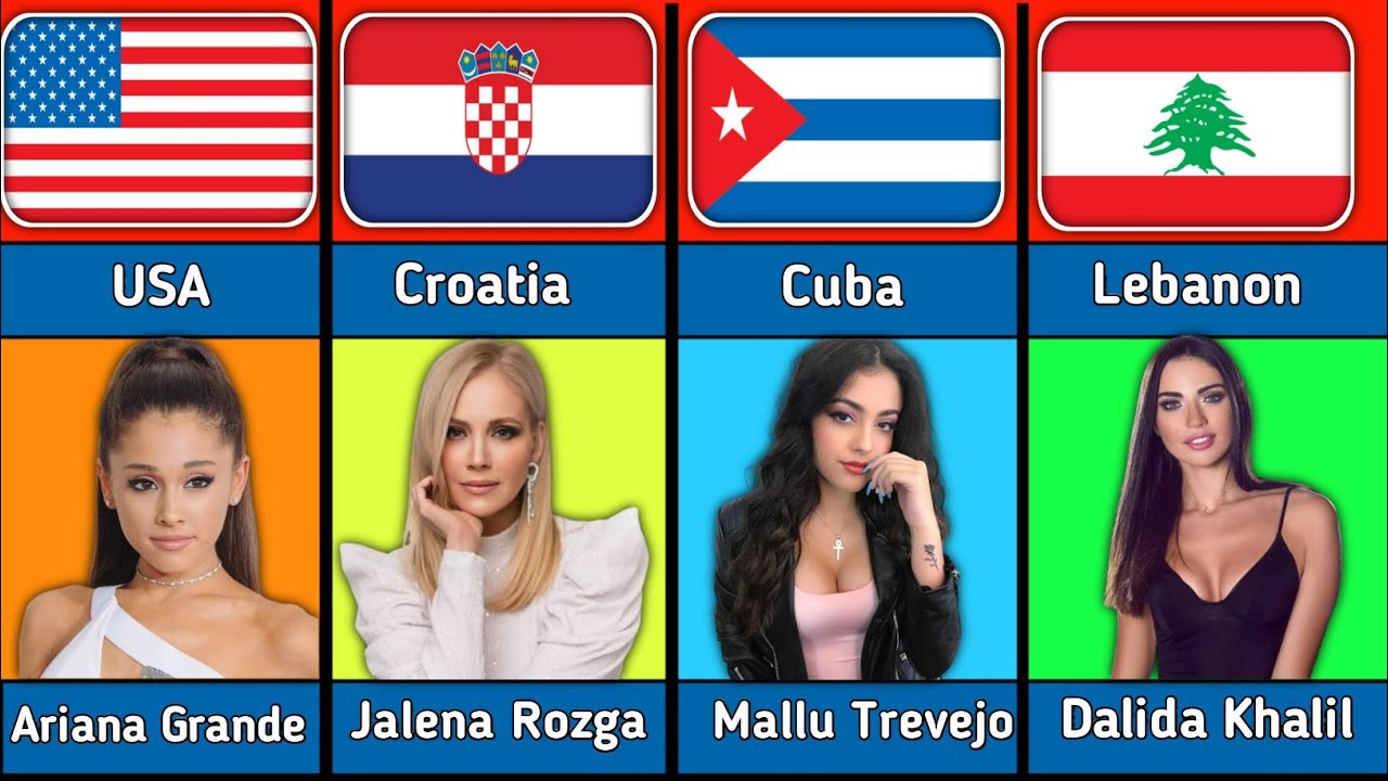 Female Singers From Different Countries || Most Beautiful Singers ...