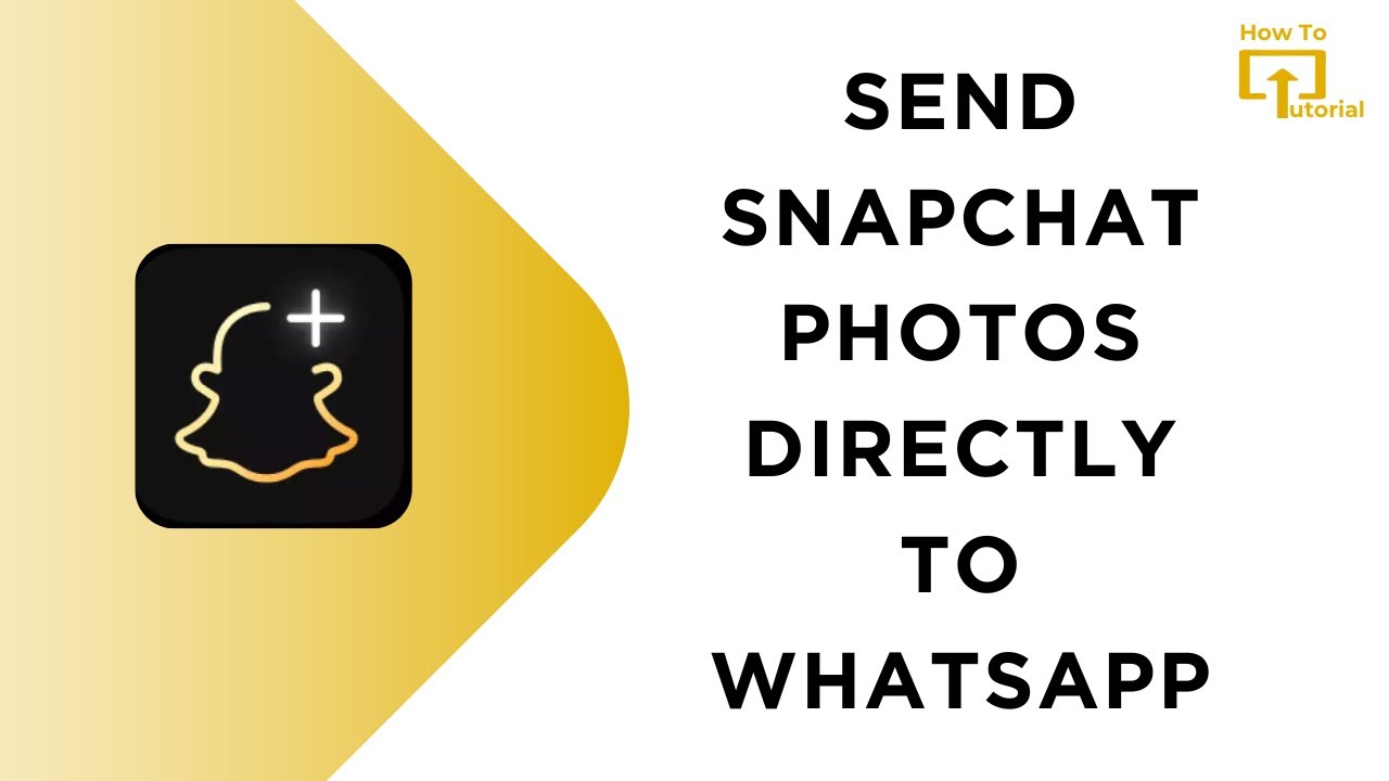 How to Send Snapchat Photos Directly to WhatsApp - YouTube