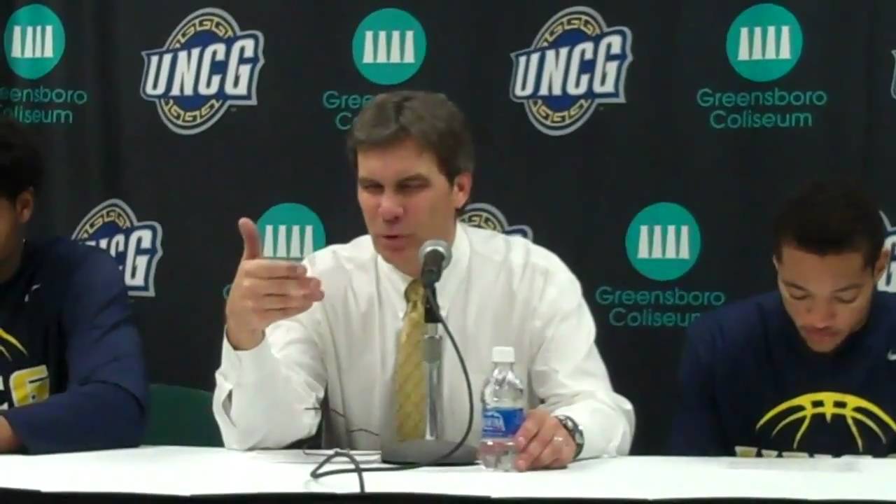 UNCG coach Mike Dement after Chattanooga - YouTube