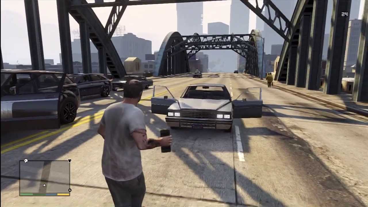 GTA 5 Guns: Sticky Bomb Fully Custom All Gold (Grenade) Gameplay Review ...