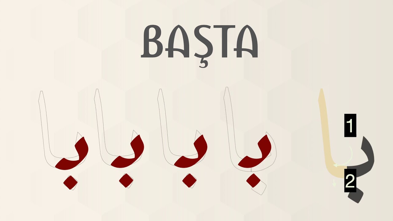 ARAPÇA BASİT YAZI ALIŞTIRMALARI 1 (ELİF ا, BE ب, TE ت HARFLERİNİN ...