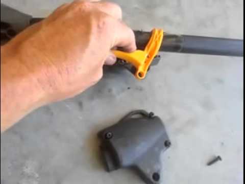 How to fix a Ryobi or Homelite string trimmer weedeater trigger repair ...