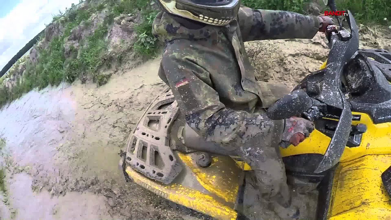 POLARIS Sportsman XP 1000 vs.MUD vs. CAN AM Outlander XT 800 - YouTube