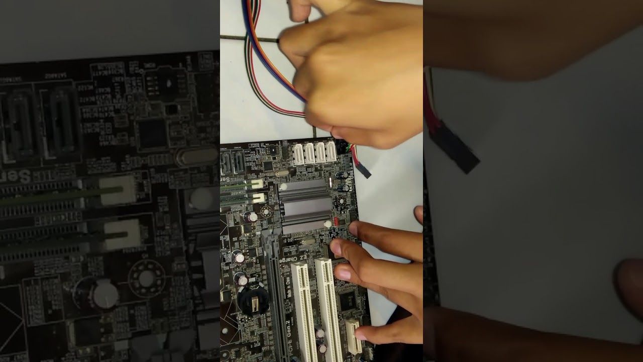 Cara memasang kabel f panel, USB, dan audio. - YouTube