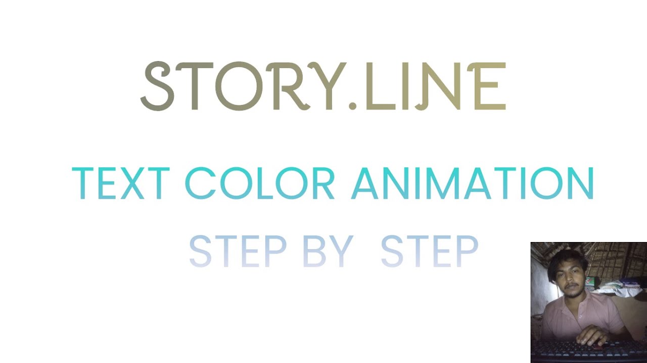 Text color change animation css || pure css || color change like ...