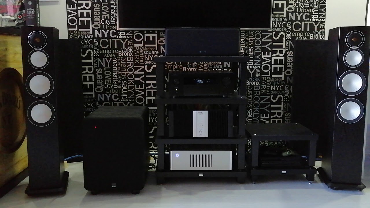 Monitor Audio SIlver 8 , Denon X4500h , Rotel RB 1552 MKII - YouTube