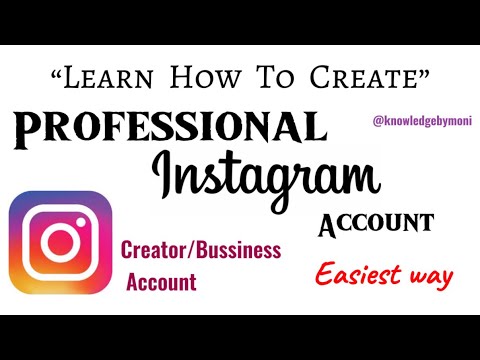 How To Create Professional Instagram account | Creator/Business ...