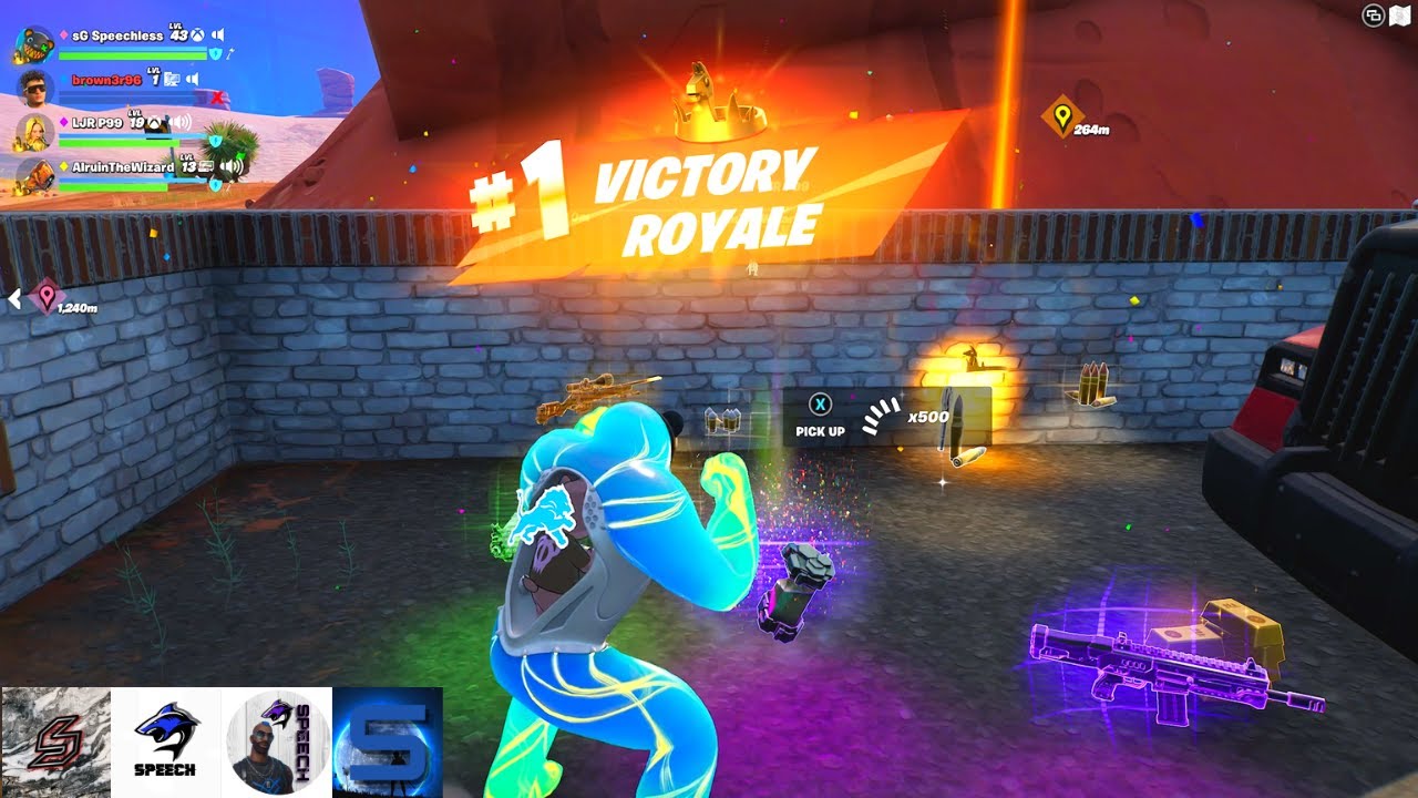 Getting A Victory Royale With The Grriz Skin (Fortnite Battle Royale ...
