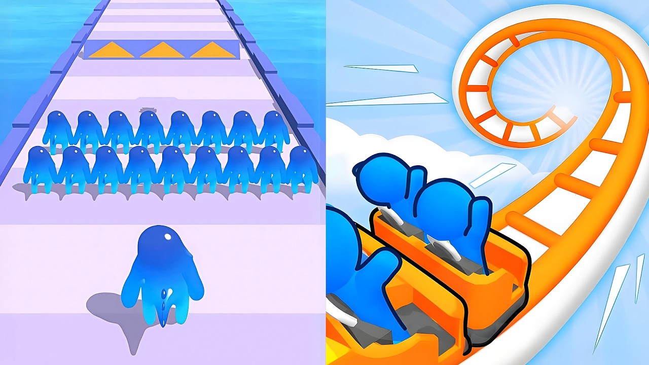 Runner Coaster vs Join Blob Clash 3D 🔥MAX LEVELS UNLOCKED! (2025 Update ...