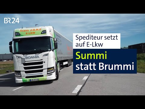 Komfortabler und sparsamer: Mit dem E-Laster durch Niederbayern | Abendschau | BR24