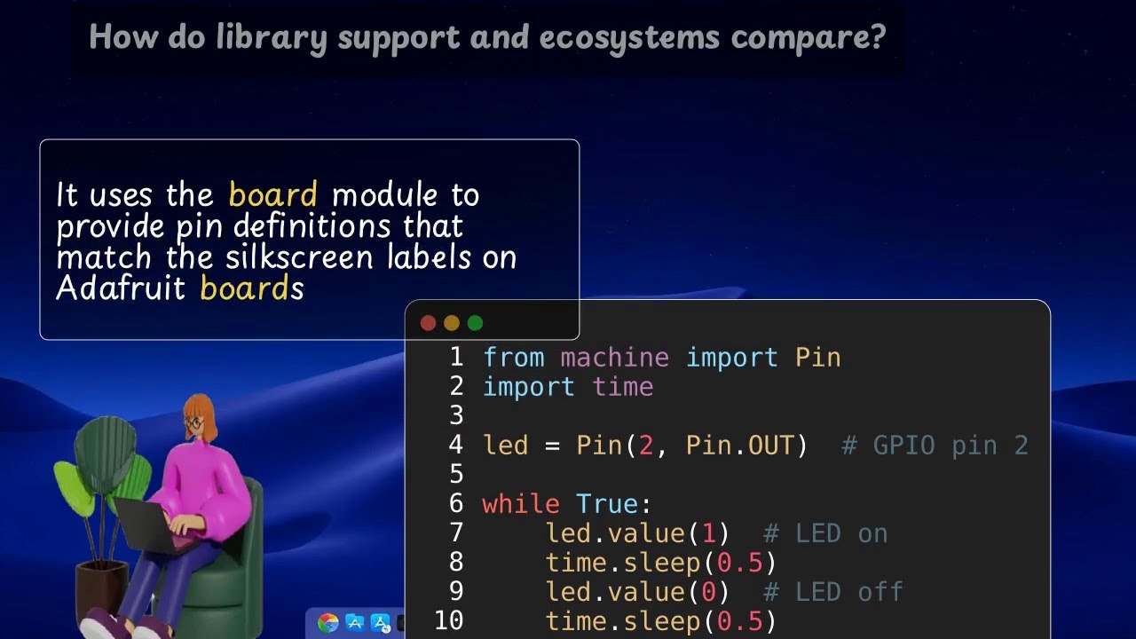 MicroPython vs CircuitPython - Python Microcontrollers - YouTube