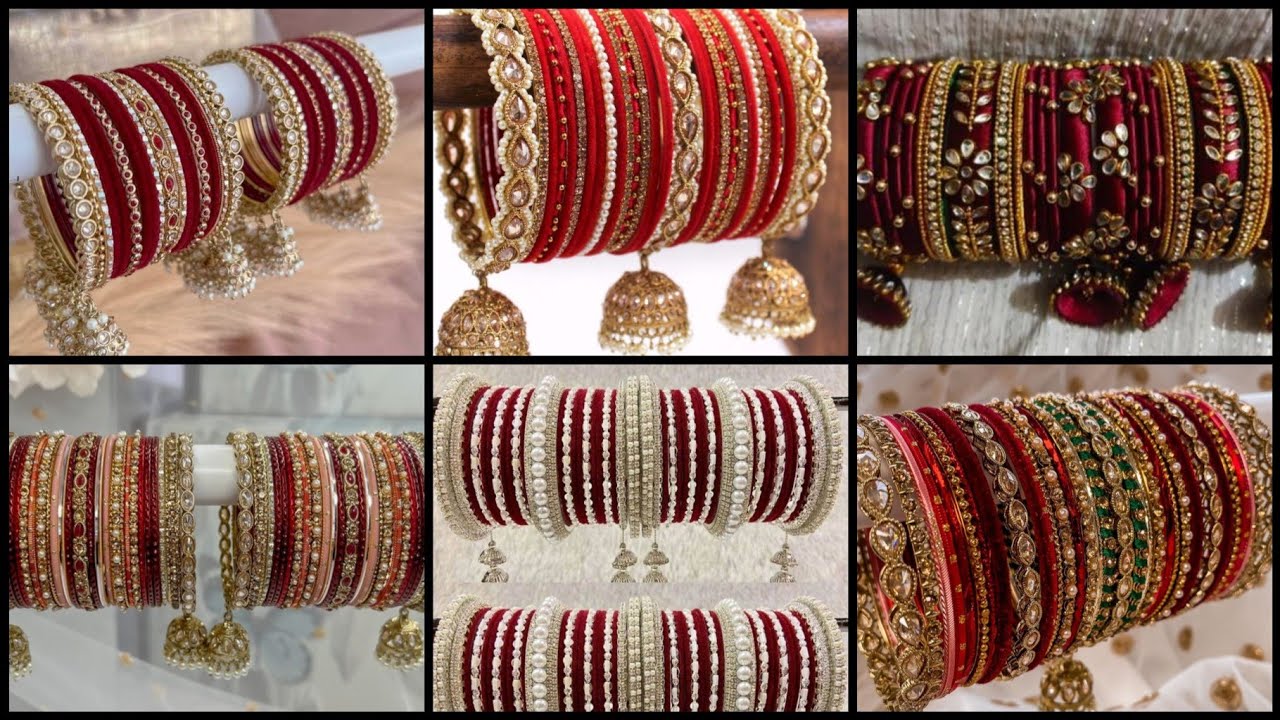 Red bangles set design /Red Bangles Set / Red Bangles Set Ideas ...