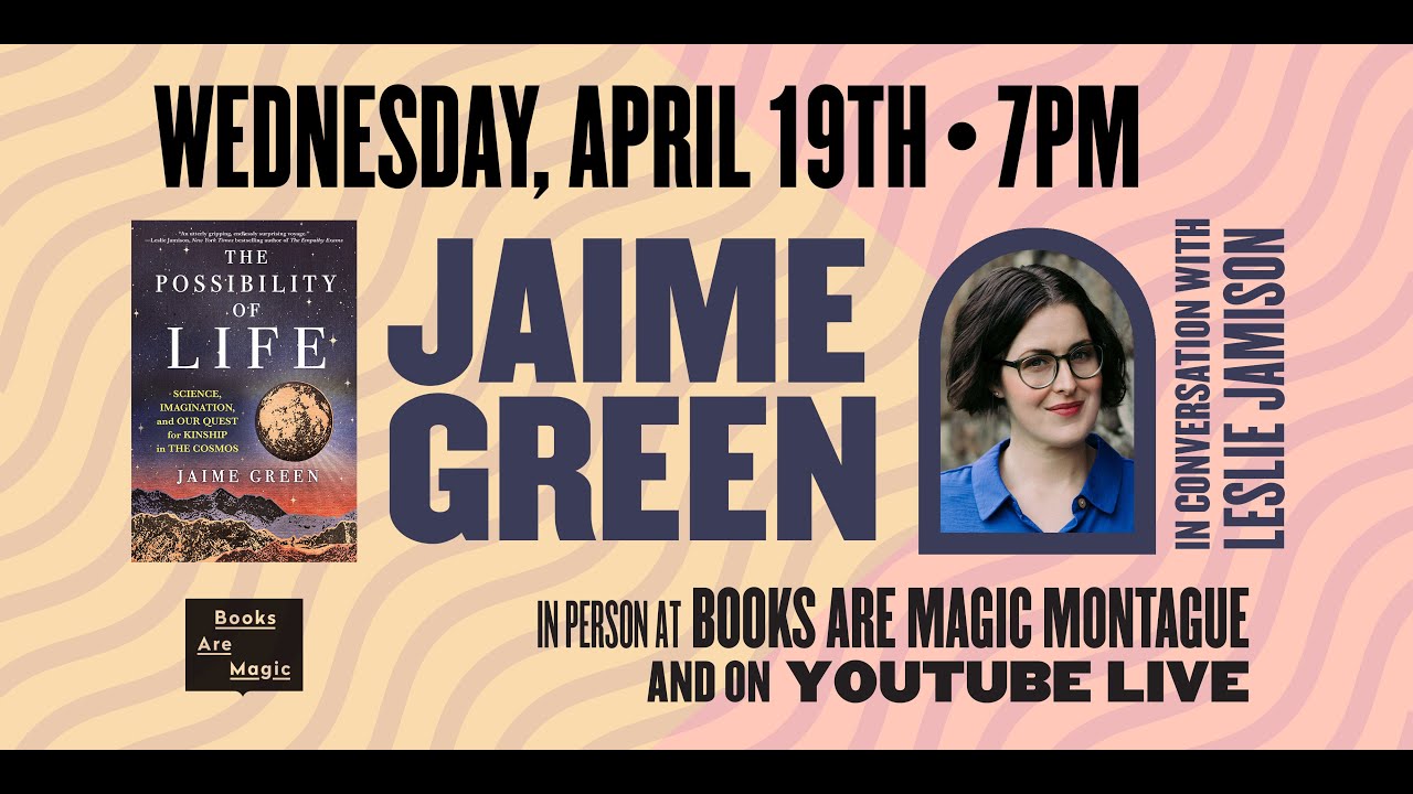 Jaime Green: The Possibility of Life w/ Leslie Jamison - YouTube