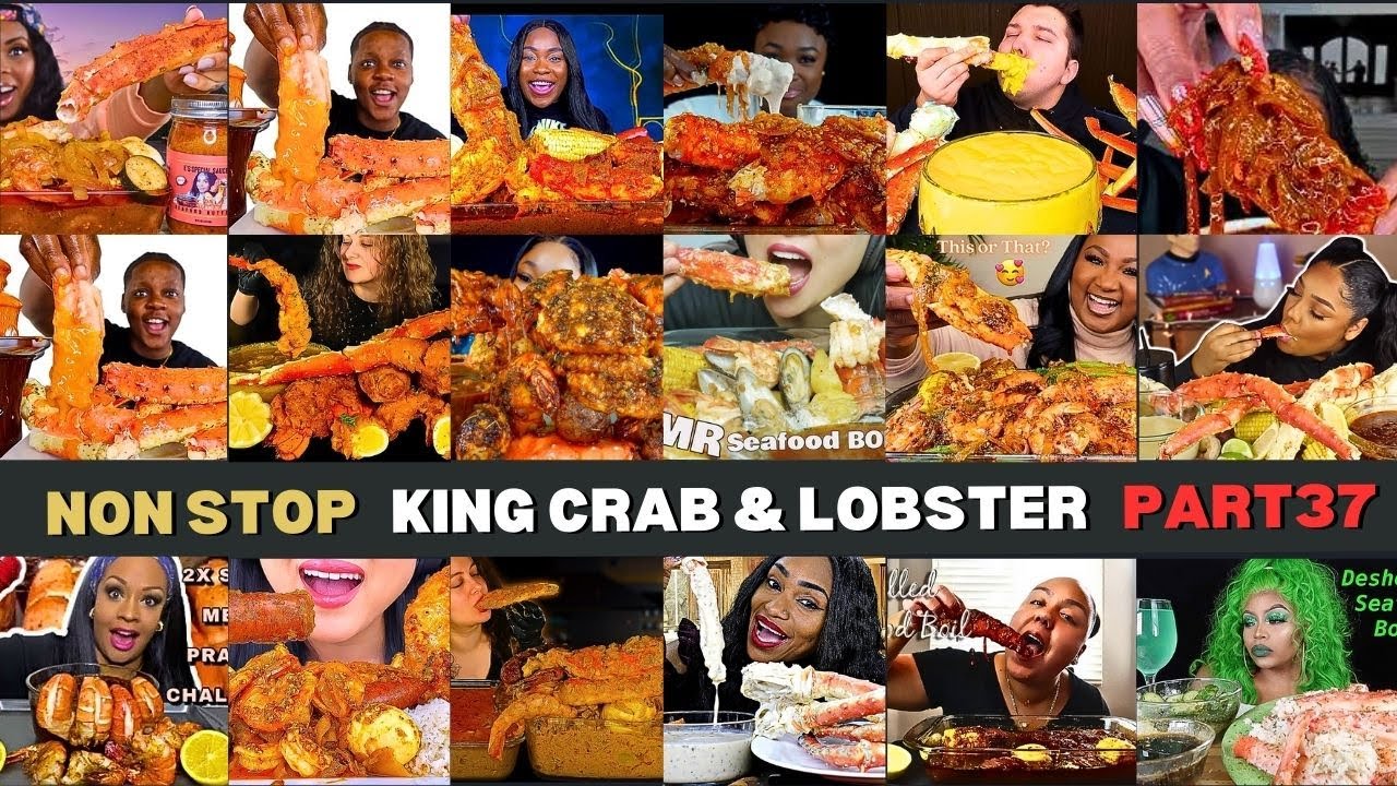 Non Stop 𝐁𝐈𝐆𝐆𝐄𝐒𝐓 𝐅𝐄𝐀𝐒𝐓 🦞🦀 | 1 HOUR King Crab & Lobster Mukbang ...
