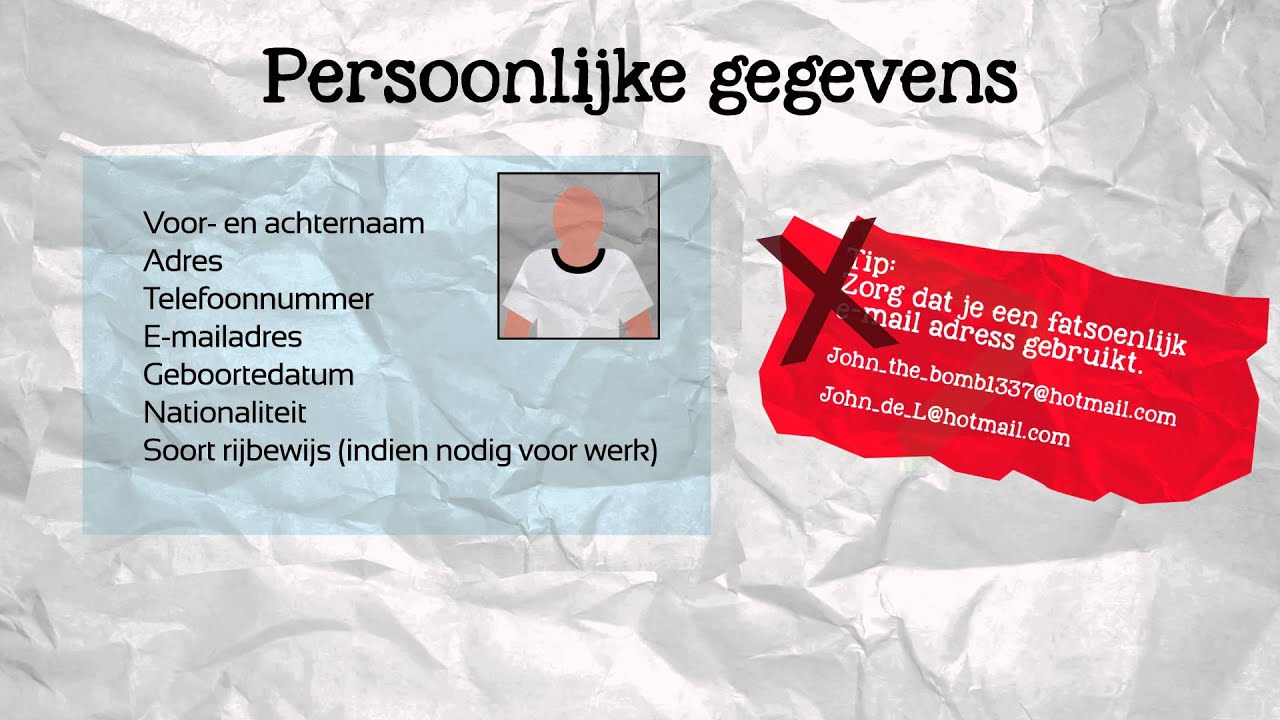 hoe maak je een cv Jongeren Loket - YouTube