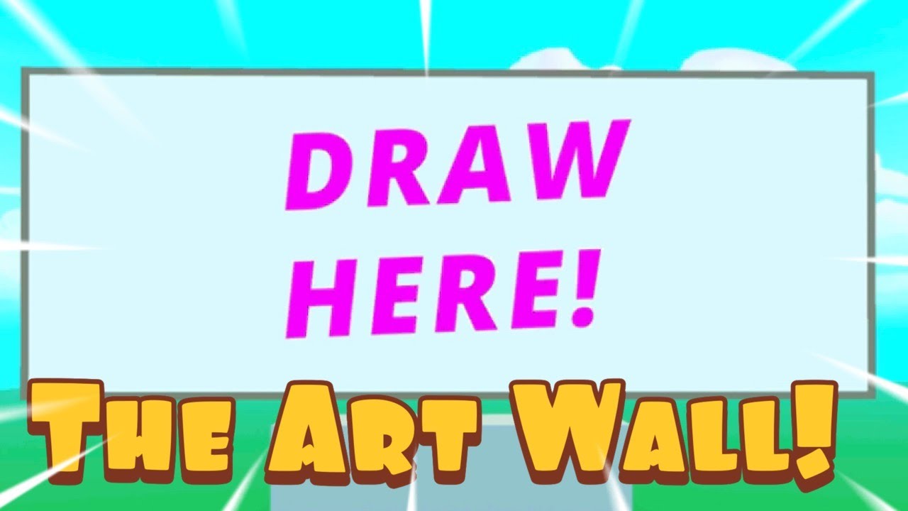 Roblox- "THE ART WALL!" New BIG Game Experimental Game!!! - YouTube