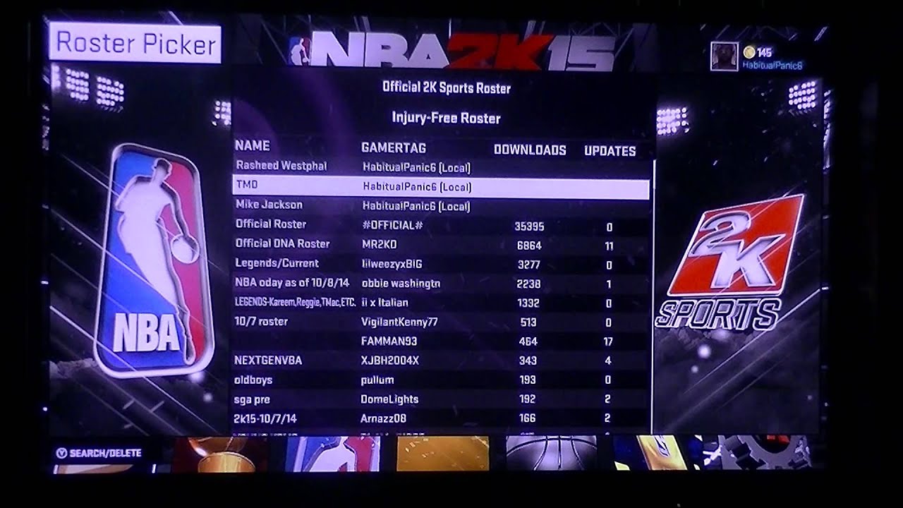 NBA 2K15 How to pick create player on my league - YouTube
