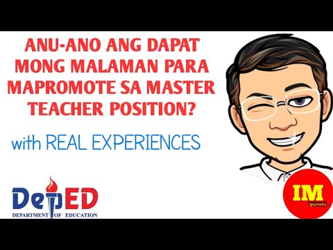 A GUIDE TO MASTER TEACHER PROMOTION//STEPS TO BE PROMOTED TO MASTER ...