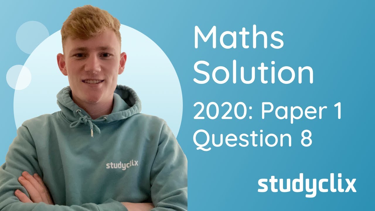 Studyclix: Junior Cycle Maths – 2021 State Sample Ordinary P1 Q8 - YouTube