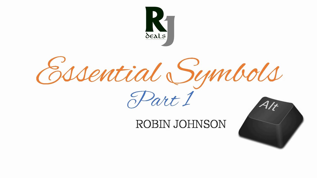 RJ-Tutorials : Essential Symbols (Part 1) - YouTube