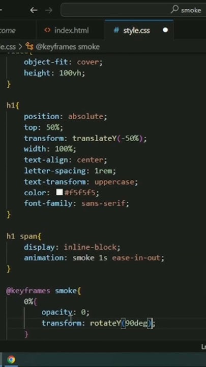Smoke Effect On Text Using Html And Css Shorts Youtube