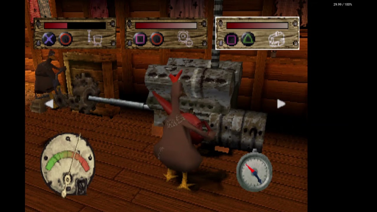 Chicken Run (PS1) - 1 button per station Poultry In Motion - YouTube