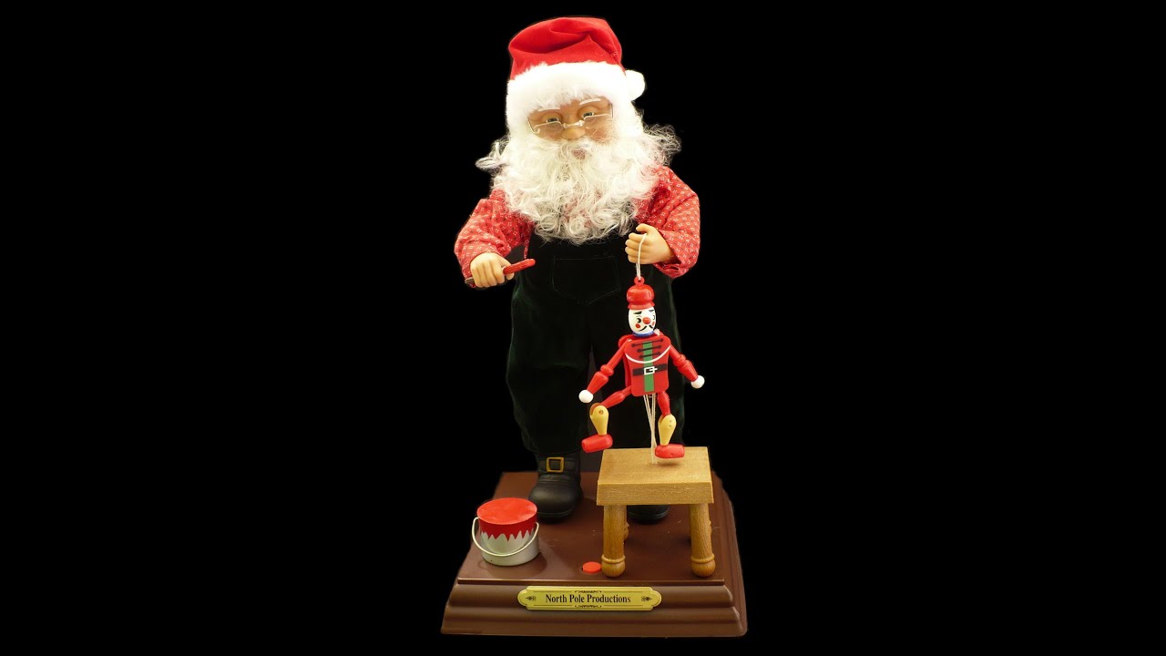 VINTAGE ANIMATED SANTA with PUPPET - YouTube